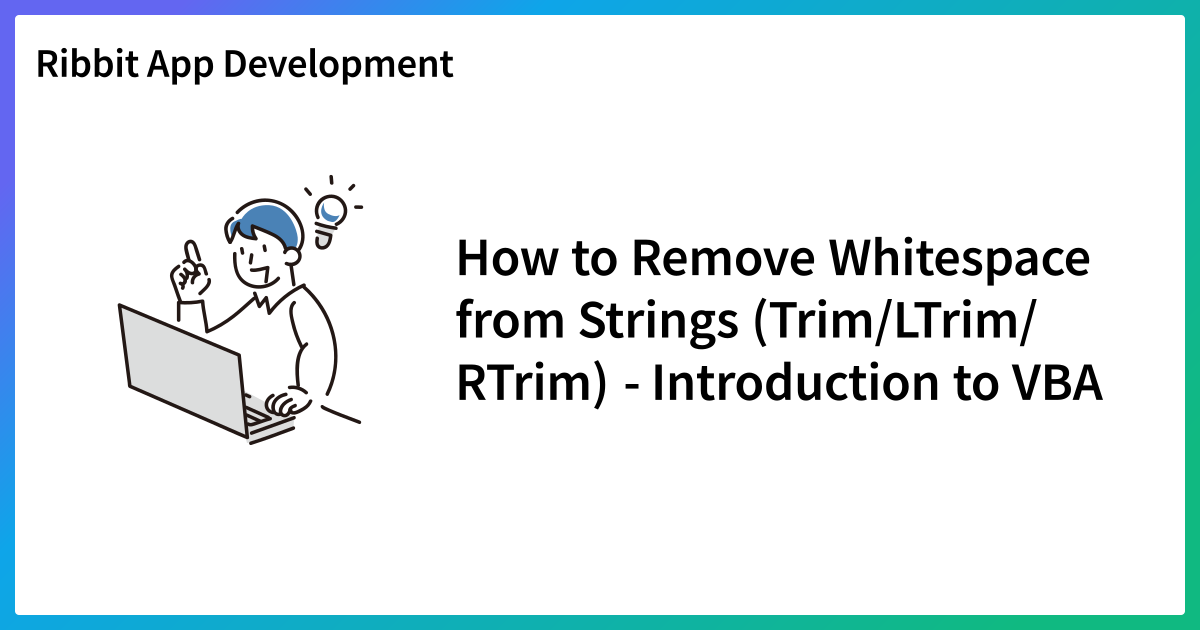 How to Remove Whitespace from Strings (Trim/LTrim/RTrim) - Introduction ...